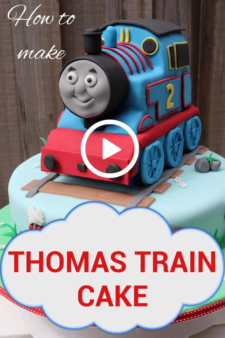How to make a 3D Thomas The Tank Engine cake with Free Template